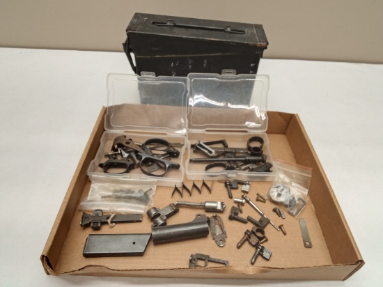 TRAY LOT OF ASSORTED GUN PARTS | Guns & Military Artifacts Shooting ...