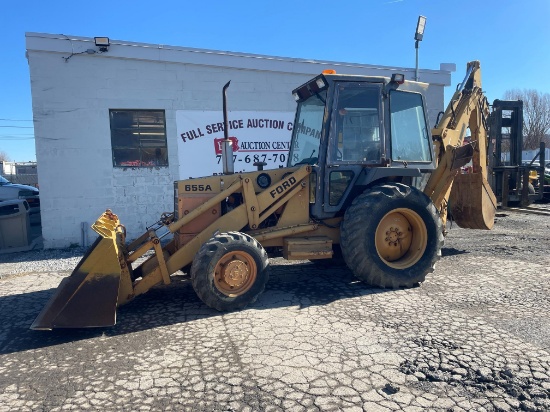 Ford 655A 4X4 Tractor W/ Loader & Backhoe | Heavy Construction ...