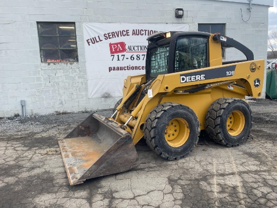 John Deere 328 Skid Loader | Heavy Construction Equipment Skid Steers ...