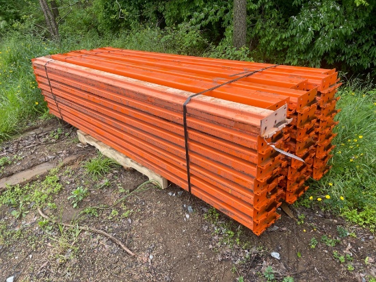 Skid Lot Of (48) 102" Pallet Racking Rails | Industrial Machinery ...