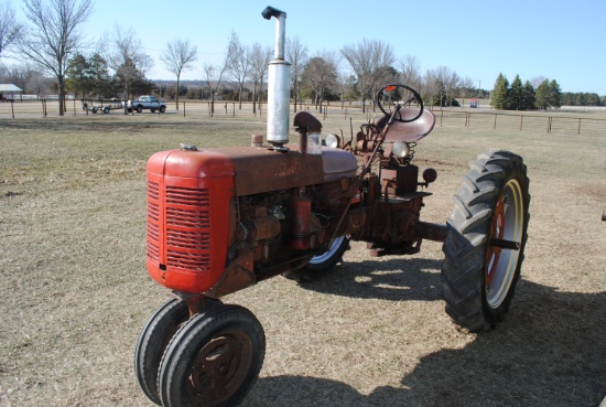 Farmall 'C' Tractor, narrow front, rear hydraulics, 540 pto, 5.00-15 ...