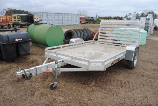 **T** 2012 10'x77.5" Aluma Uti. Trailerwith 5-bolt aluminum wheels ...