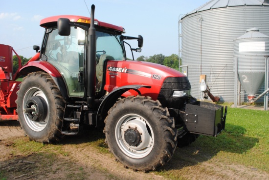 Case IH Maxxum 125 Tractor, cab with heat and air, mechanical reverse ...