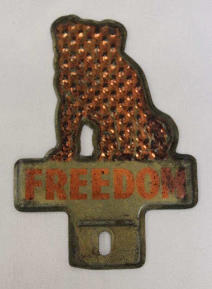 Freedom Oil Company License Plate Topper Sign | Proxibid