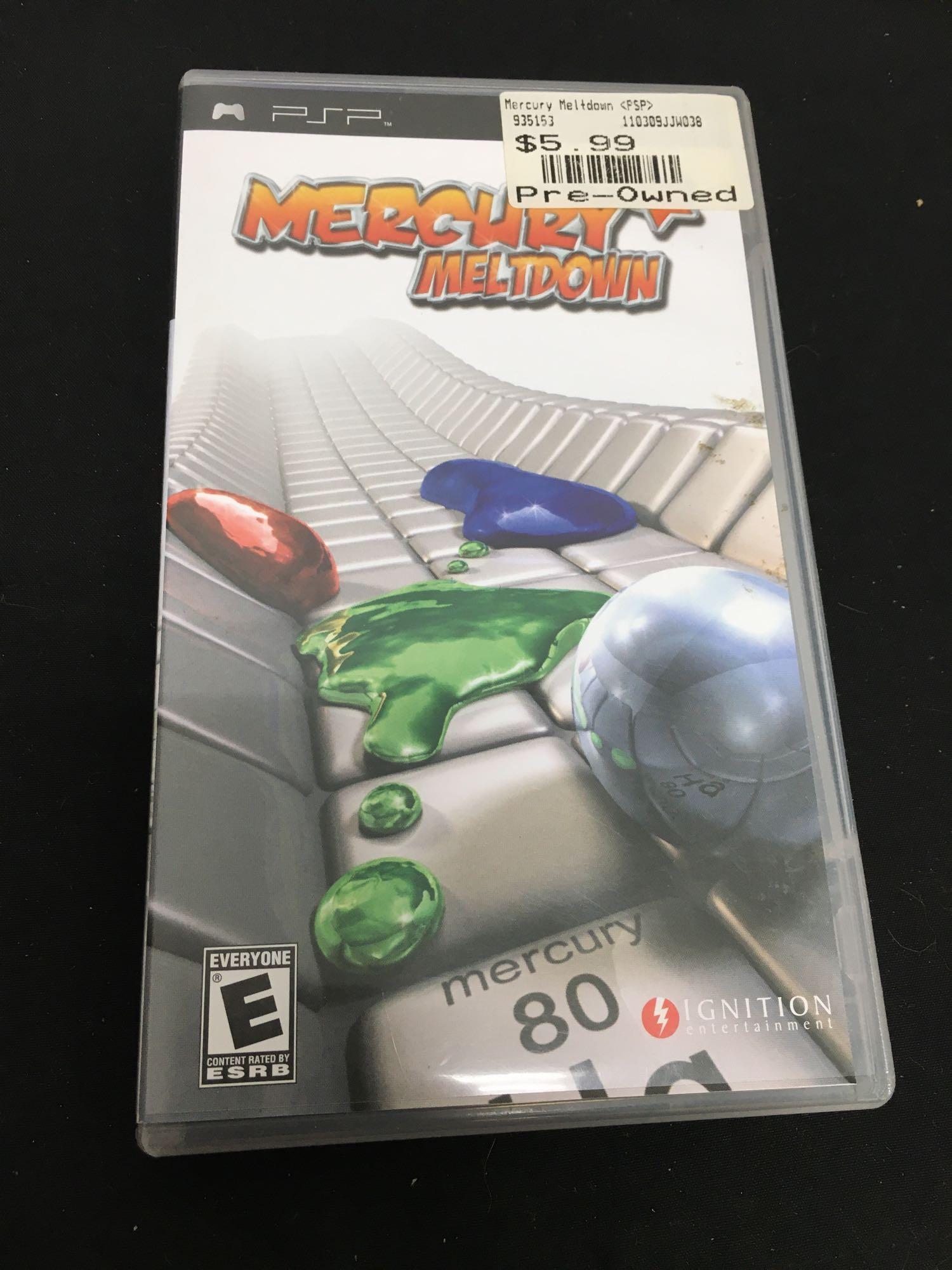 MERCURY MELTDOWN Video Game for PSP | Proxibid