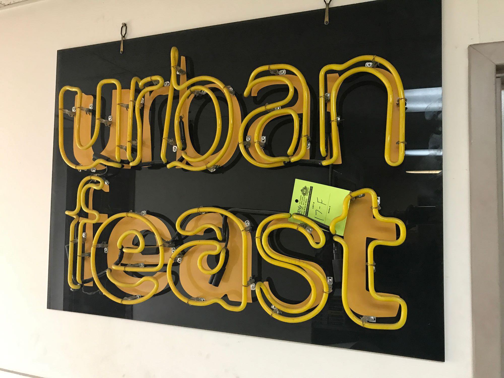 Urban Feast Neon, needs transformers, and wiring, | Proxibid