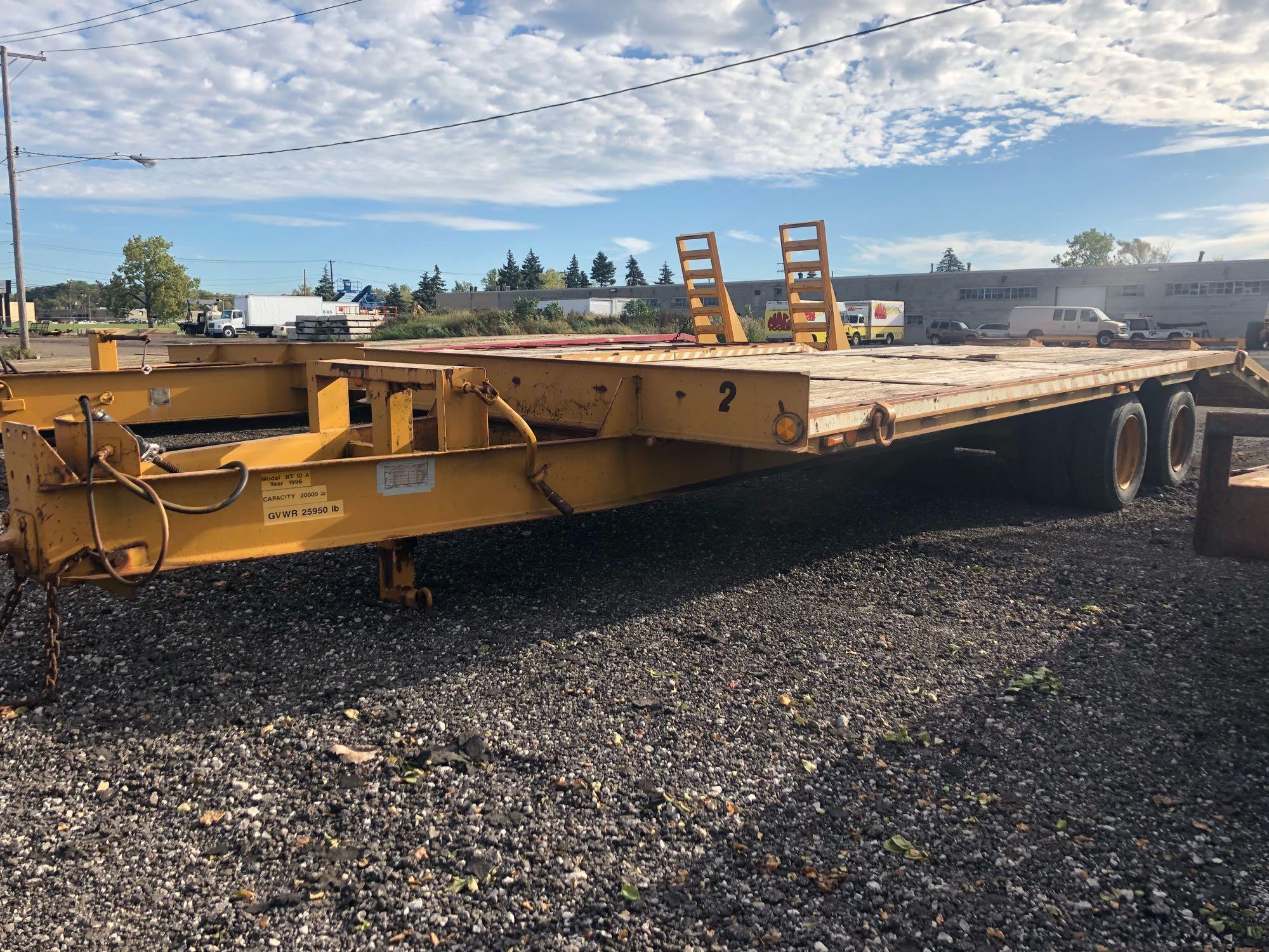 1996 Bame tandem axle dually equipment trailer. | Proxibid