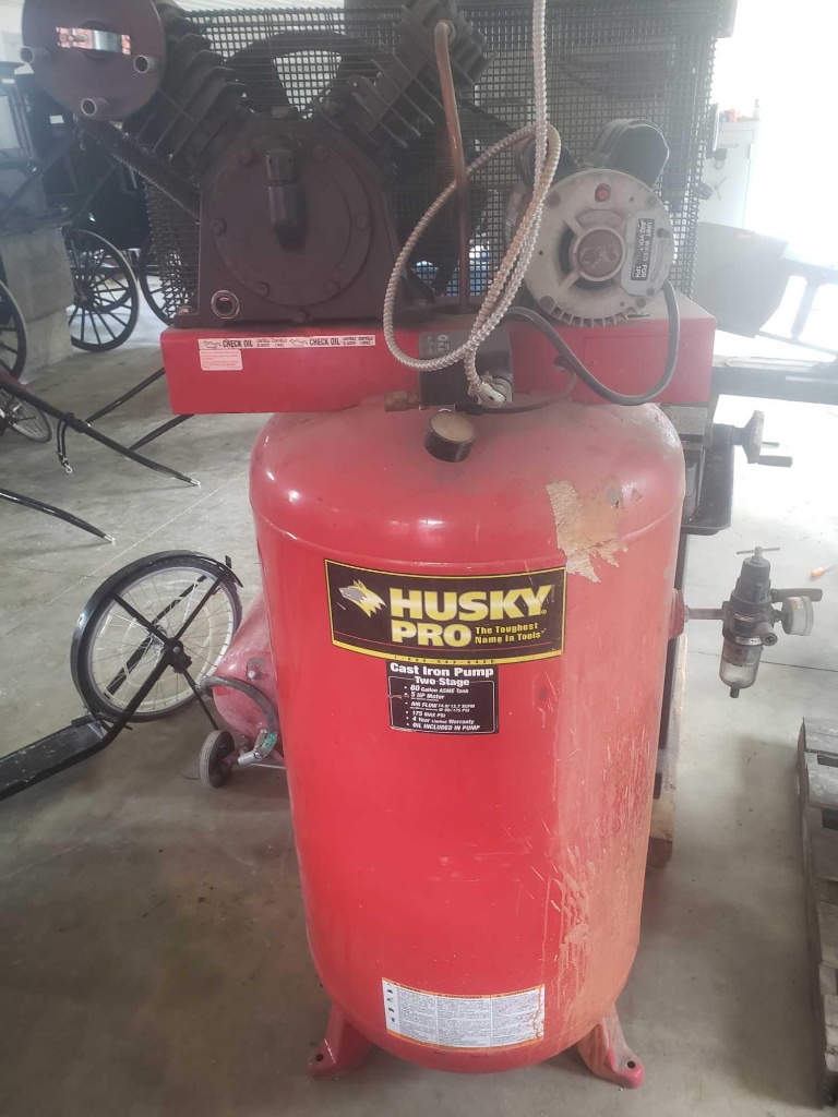Husky TF2912 80-Gallon Two Stage Air Compressor 230V, 50% OFF