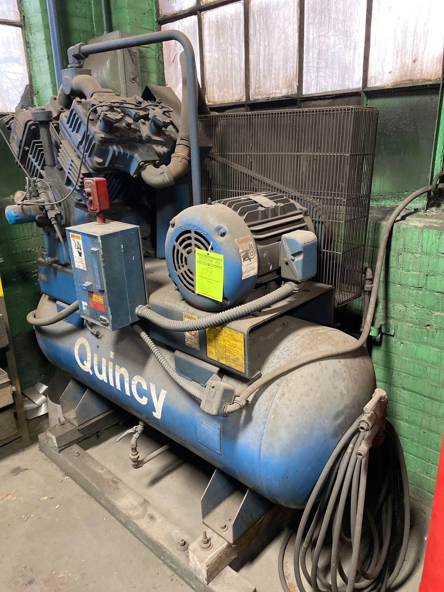 Quincy Horizontal 120 Gal Air Compressor Model | Proxibid