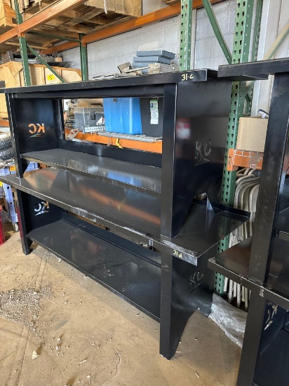 New KC Co. 90in x 28in Steel Workbench | Heavy Construction Equipment ...