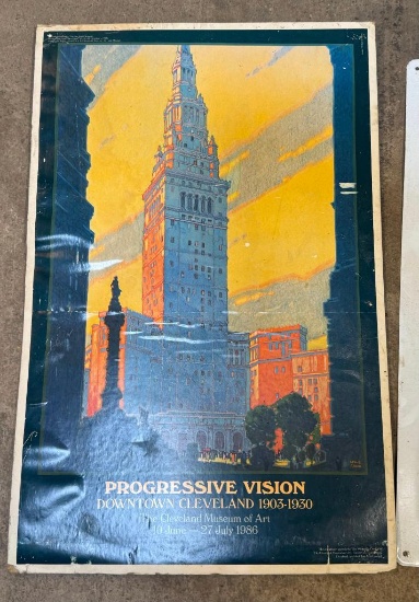 Progressive Vision Downtown Cleveland 1903-1930 Poster | Art, Antiques ...