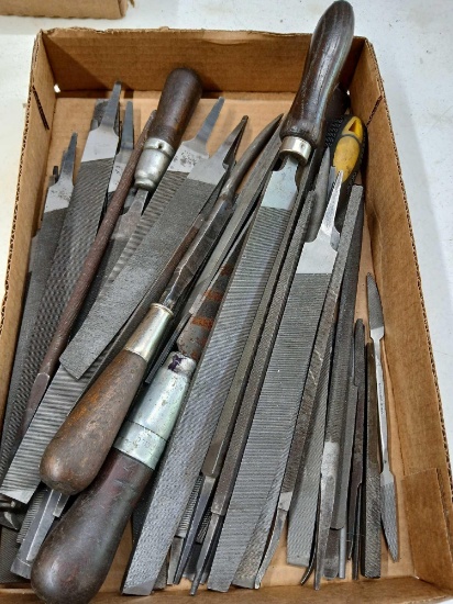 Various Sized Metal Files | Heavy Construction Equipment Light ...