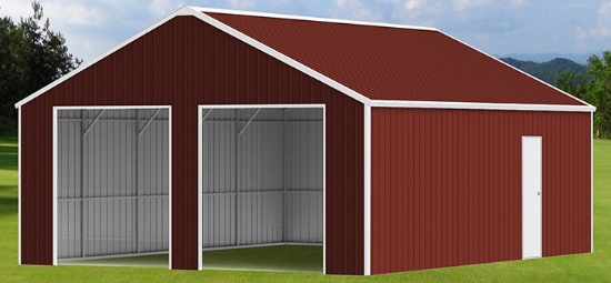 45x25 Double Garage RED-BROWN | Estate & Personal Property Yard, Garden ...