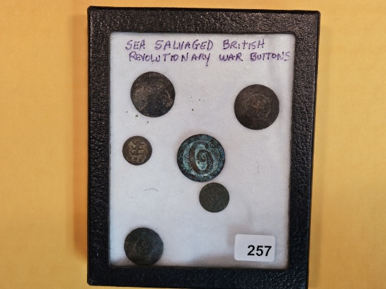Six Very scarce British Revolutionary War Buttons | Coins & Currency ...