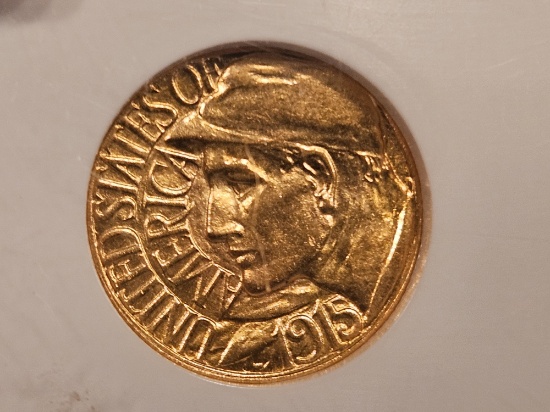 * GOLD! NGC 1915-S Pan-Pacific Gold Dollar in Mint State 63 | Coins ...