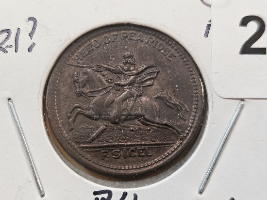 Civil War Token "Hero of Pea Ridge" | Coins & Currency Exonumia Tokens ...