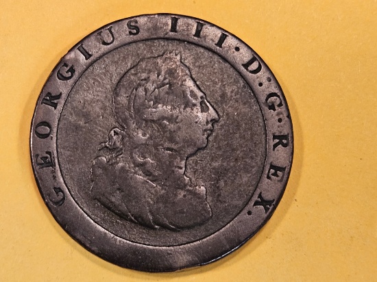 1797 Great Britain 1 pence in Very Fine | Coins & Currency Coins World ...