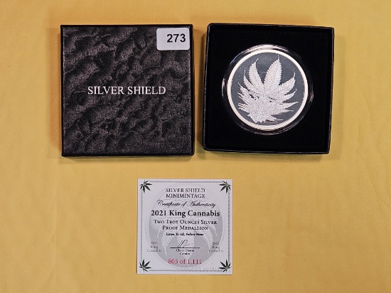 TWO Troy ounce .999 fine Silver art proof round | Coins & Currency ...