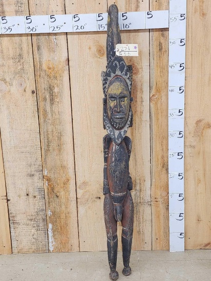 African Wooden Hand Carved Fertility Statue | Art, Antiques ...