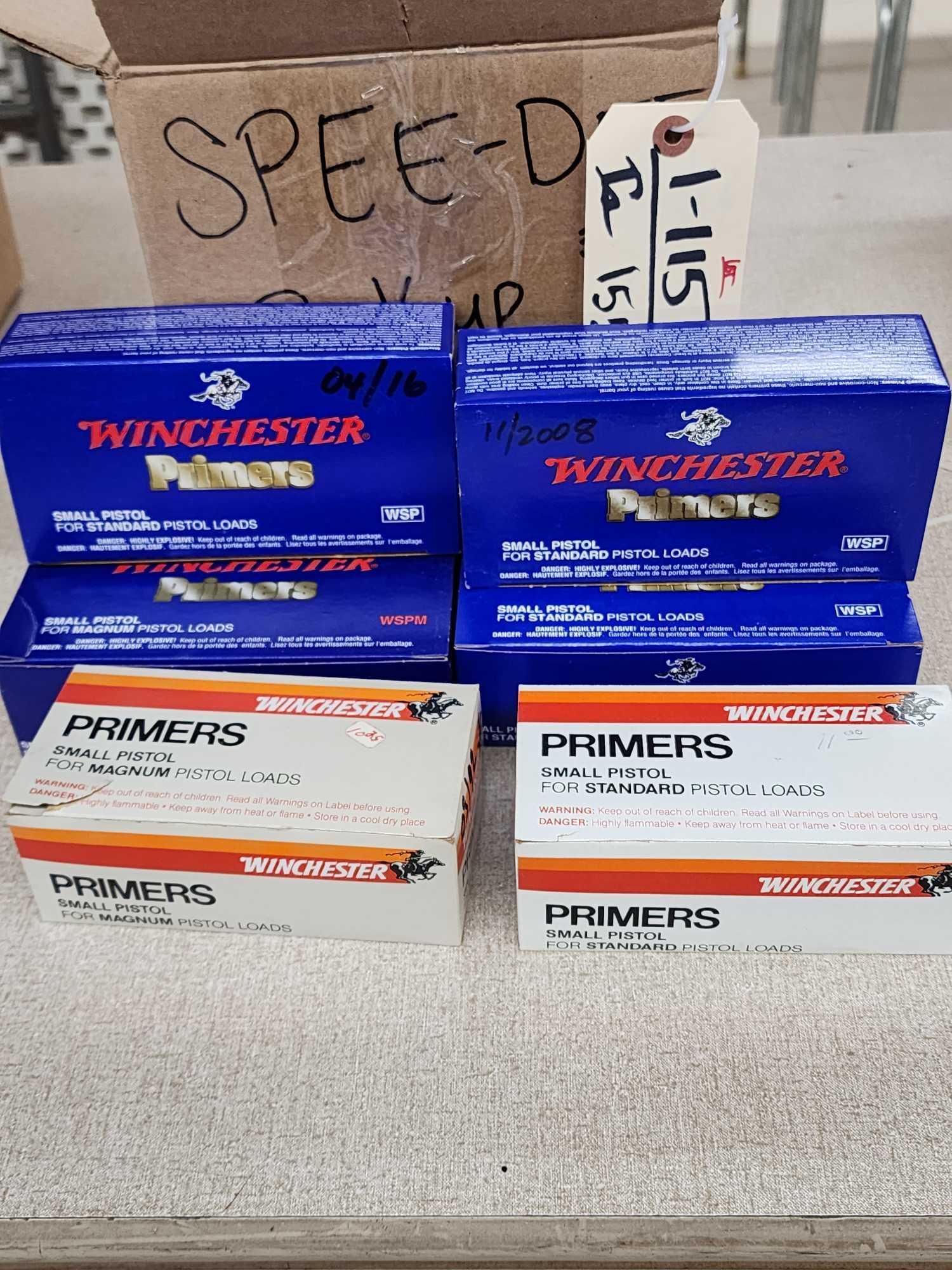 9900 Small Pistol Primers Reloading Ammunition | Proxibid