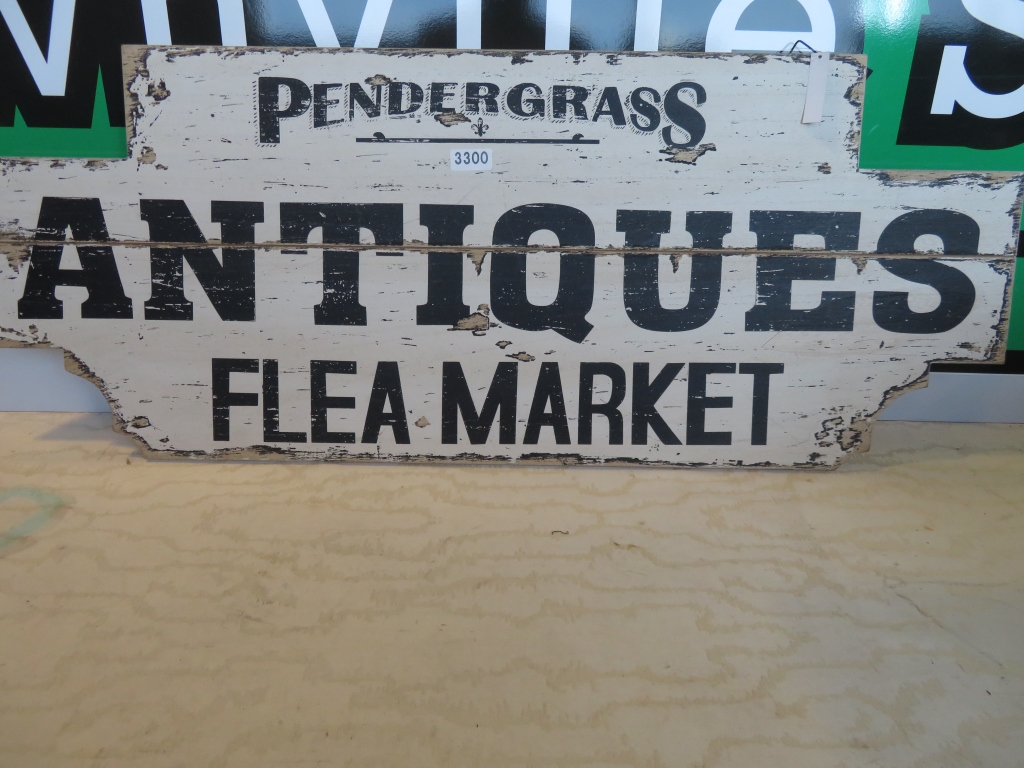 Vintage Flea Market Sign