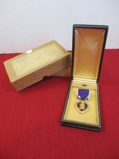 U.S Army Military Purple Heart with Original Box and Named Soldier ...