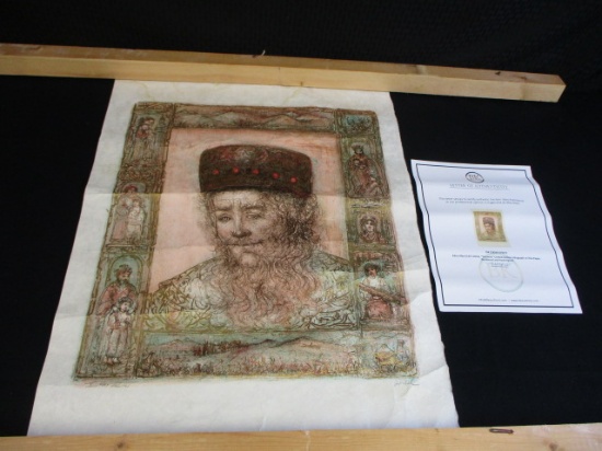 "Solomon" by Edna Hibel Signed & Numbered lithograph on Rice Paper ...