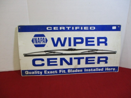 Embossed Metal NAPA Auto Windshield Wiper Sign | Online Auctions | Proxibid