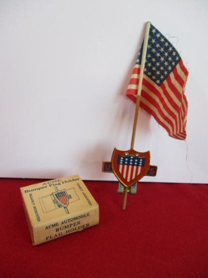 ACME Automobile U.S. Bumper Flag Holder w/ Box-A | Online Auctions ...