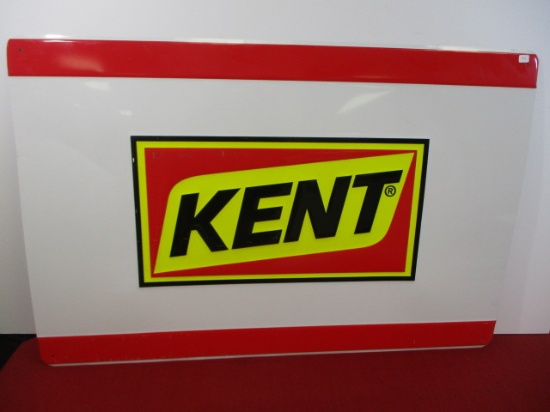 Kent Feeds Embossed Metal Advertising Sign | Online Auctions | Proxibid