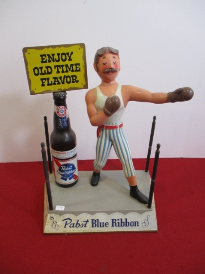 Pabst Blue Ribbon 1950's Boxer/Boxing Ring Display | Online Auctions ...