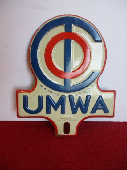 United Mine Workers of America License Plate Topper | Art, Antiques ...