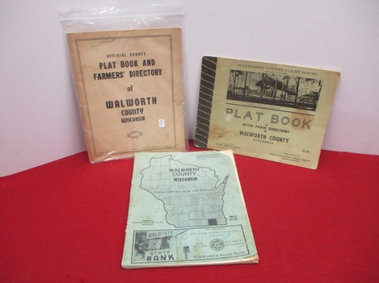 Walworth County Vintage Platt Books-Lot of 3 | Online Auctions | Proxibid