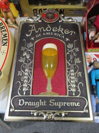 Pabst Andeker Beer Advertising Sign | Online Auctions | Proxibid