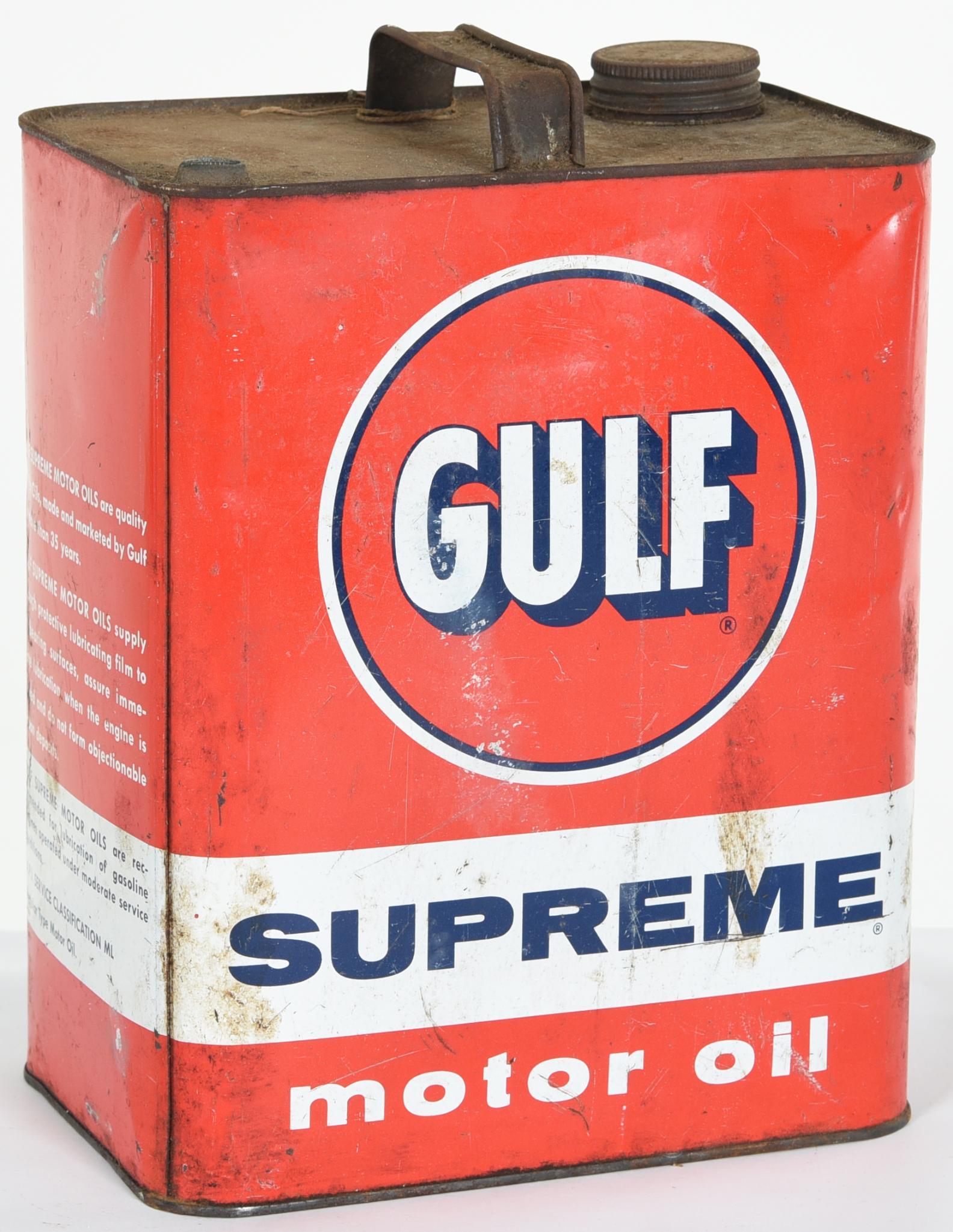 Old Gulf Oil Cans
