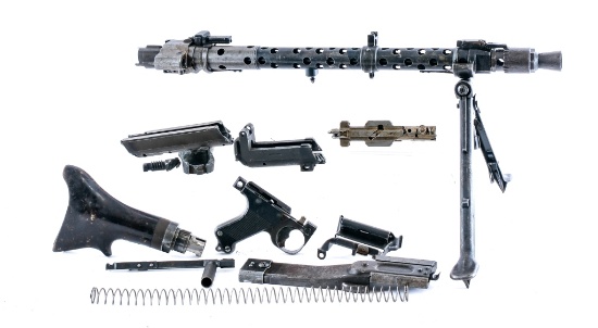 WWII German MG34 Machine Gun Parts Kit Live Barrel | Guns & Military ...