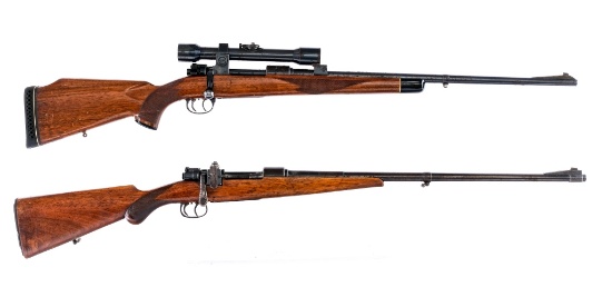 Sporterized Mausers 7mm 2 Pcs Lot Bolt Rifle | Guns & Military ...