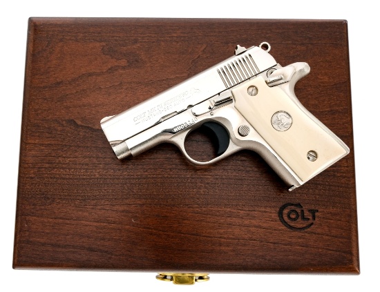 Custom Colt Mustang .380 Lettered Executive Pistol | Guns & Military ...