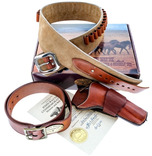 John Wayne Bianchi Commemorative Holster Belt Set | Guns & Military ...