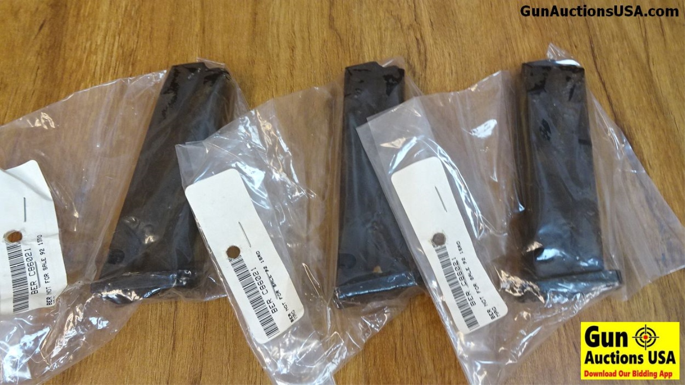 Beretta 9 MM Magazines. Like New. Three 15 Round | Proxibid
