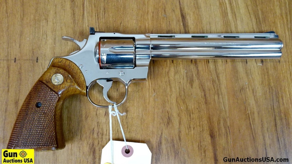 Colt PYTHON .357 MAGNUM Revolver w/Nickel Finish(Very )mfg 1980 ...