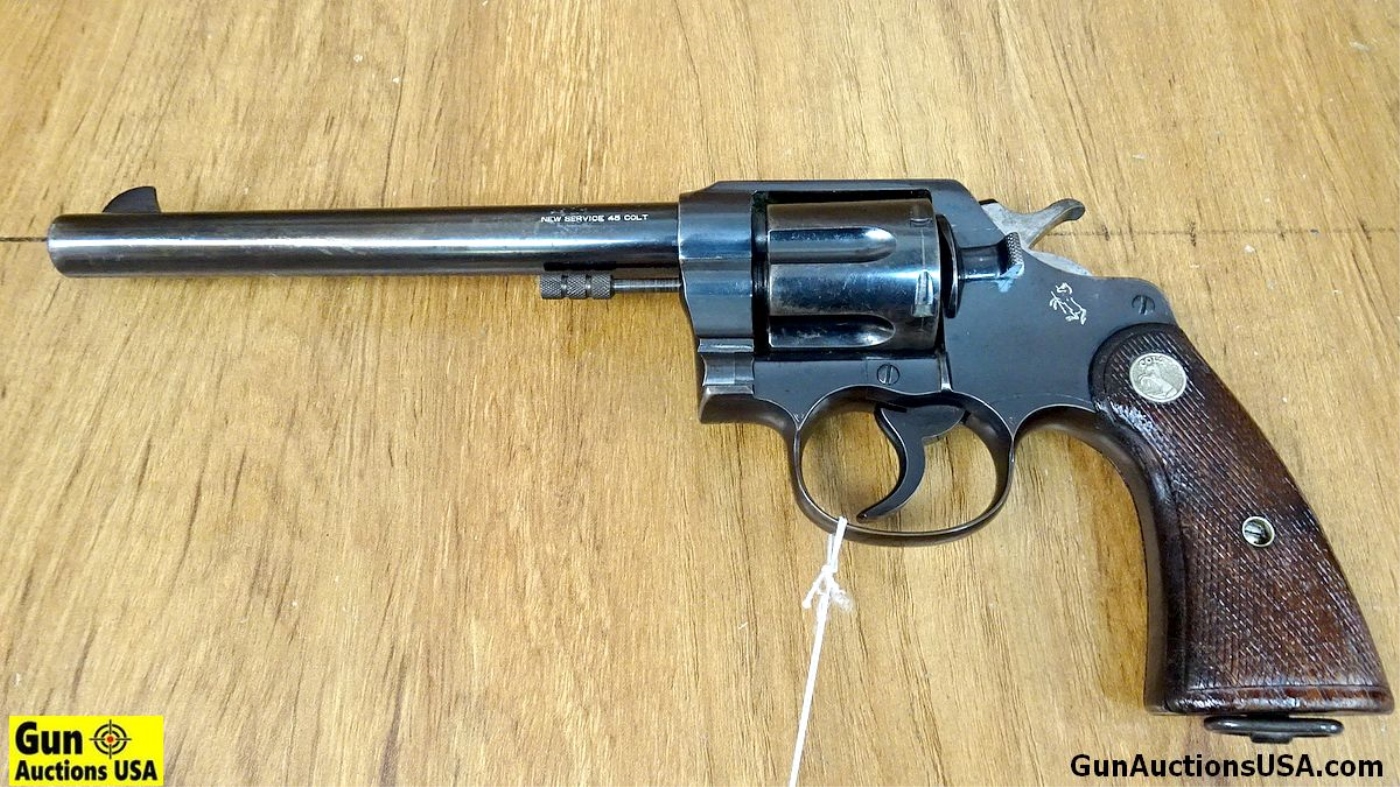 Colt NEW SERVICE .45 COLT Revolver. Very Good. | Proxibid