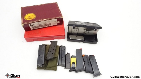 Colt, Llama, AMT Magazines. Very Good . Lot of 11; 2- 1911 Magazines, 1 ...
