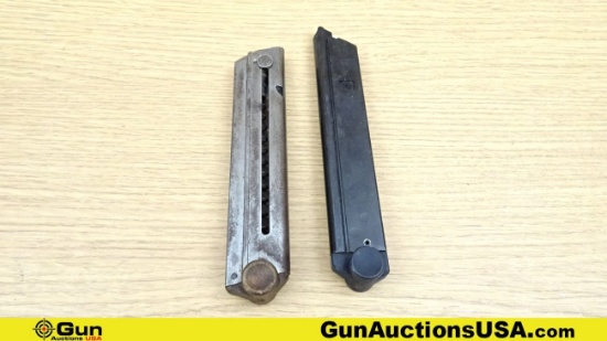 9mm, 22 LR. Magazines. Lot of 2; Luger P08 Steel Mags.. (68390) | Guns ...