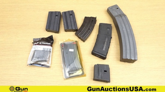 Ruger, PMAG, CMMG, Etc. 5.56/223 & 458 SOCOM. Magazines. Lot of 8 ...