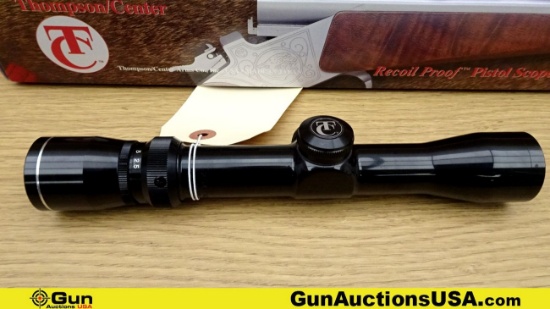 Thompson Center Recoil Proof Scope. Like New in Box. Deep Black Gloss ...