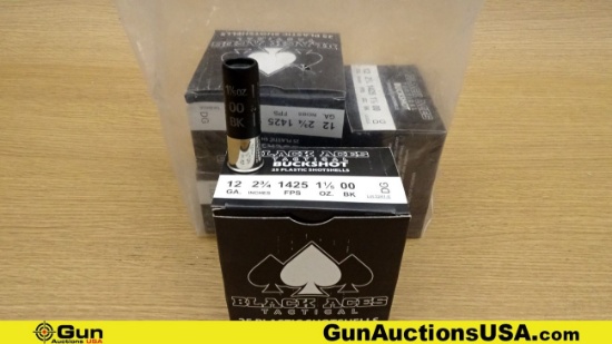Black Aces 12 Ga. Ammo . 100 Rds. 00 BUCK, 2/ 3/4. . (68408) | Guns ...
