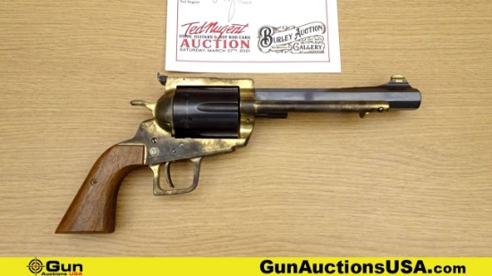 TED NUGENT's CENTURY 100 .45-70 COLLECTOR'S Revolver. Very Good. 8 ...