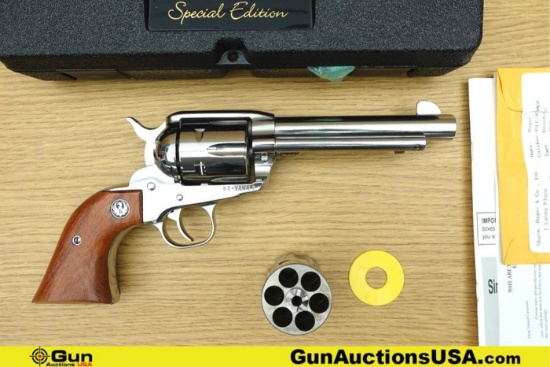 Ruger VAQUERO .45 Long Colt Revolver. Very Good. 5.5" Barrel. Shiny ...