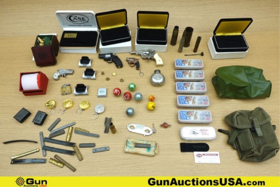 Case, Colt, Etc. Pouches, Starter Pistols, Lighters, Etc.. Good ...